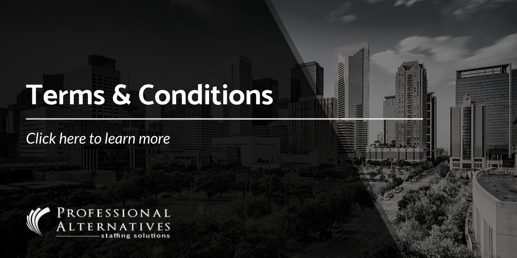 Terms and Conditions | Professional Alternatives